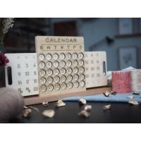 China Wooden Table Calendar, Daily Desktop Perpetual Desk Calendar, Modern Farmhouse Aesthetic Desk Accessories for Home Office Decor for sale