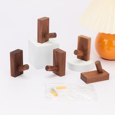 China Custom Wood Wall Hook for Hanging Clothes and Towels for sale