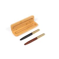 China luxury customized wooden pen with laser bamboo box for gift for sale