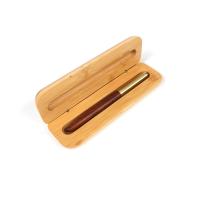 China luxury customized wooden pen with laser bamboo box for gift for sale