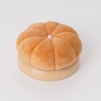 China Pumpkin Pin Cushion, Wooden Base Needle Pincushions Japanese Style Round Pin Cushion for Sewing Needle Holders or DIY Crafts for sale