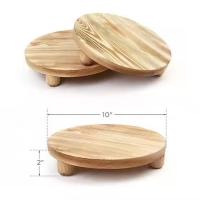 China Wholesale Indoor Flowerpot Stand Stylish Flower Stand with Wood Planter Holder for sale