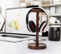 China Wooden Headset Holder. Storage and  Gaming Stand. Anti-Slip with Solid Base. Earphone Accessories for sale