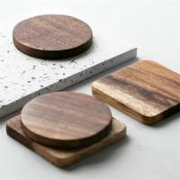 China Acacia Wood Coaster - Creative Nordic Style Tableware Durable Wooden Heat Insulation Mat for sale