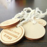China Laser Cutting Natural Wooden Tag for Baby milstone card or customized design for sale