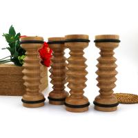China Wooden  Foot Roller - Hand hold Body  Massager , High quality Beech wood material with clear varnishing  140x45MM for sale