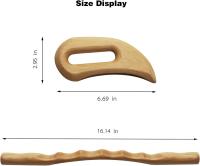 China 2 PCS Wooden Gua Sha Massage Tools Wood Therapy  Massage Kit for Lymphatic Drainage Tool Wood GuaSha for Anti Cellulite Keep Fit for sale