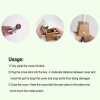 China Bamboo Moxa Box Burner Moxa Roll Stick Holder Neck Body Naval Acupoint Massage for Acupuncture for sale