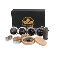 China Laser Logo Bar Tools Entertainment Smoking Saucer Set Smoketop Cocktail Smoker Kit for sale