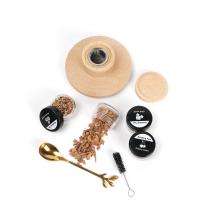 China Walnut Wood Bar Tools Sustainable Luxury Smoker Kit Eco Cocktail Drink Smoker for sale