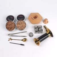 China Old Fashioned Wood Cocktail Smoker Kit with Torch  Wood Chips for Bourbon Whiskey Birthday Whiskey Gift for Men for sale