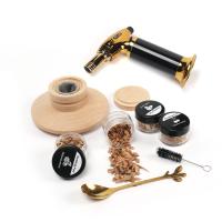 China Wood Cocktail Smoker Kit Bourbon Old Fashioned Smoker Set Include Four Flavors Wood Chips for Drink Whiskey Smoker Gifts For Men for sale