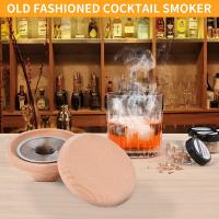 China Cocktail Smoker Kit for Whiskey Old Fashion and Bourbon with Torch 4 Flavors of Wood Chips Food Grade Torch Wood Bamboo Case for sale