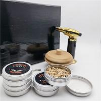 China New Design Wood Cocktail Smoker Kit with Torch Customize Whiskey Cocktail Smoker Kit With Wood Chips Spoon for sale