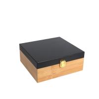 China Old Fashioned Cocktail Smoker Kit and Bamboo  Box  with 4 Flavours of Wood Chips for Whiskey as Perfect Birthday Gift for Men for sale