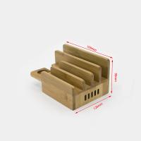 China Bamboo Charging Station for Multiple Devices Electronic Device Organizer for Cell Phone, Tablet for sale