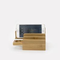 China Bamboo Charging Station for Multiple Devices Electronic Device Organizer for Cell Phone, Tablet for sale