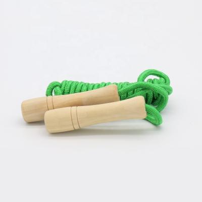 China Jump Rope Wooden Handle and Colored Rope, Wooden Jump Rope for Kids and Adults for sale