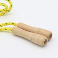 China Jump Rope Wooden Handle and Colored Rope, Wooden Jump Rope for Kids and Adults for sale