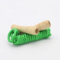 China Jump Rope Wooden Handle and Colored Rope, Wooden Jump Rope for Kids and Adults for sale