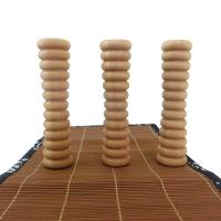 China Wooden body Massager Roller Massager Natural Chinese Cherry Wood foot Roller for sale