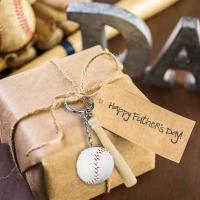 China Mini Baseball Keychain with Wooden Bat for Sports Theme Party Team Souvenir Athletes Rewards Party Favors for sale