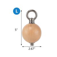 China Wooden Pull Up Grips and Balls Pull Up Hand Wooden Grip with Strap for sale