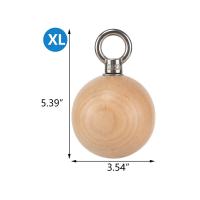 China Wooden Pull Up Grips and Balls Pull Up Hand Wooden Grip with Strap for sale