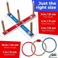 China Wooden Ring Toss Game set for child &  Adult-Outdoor game set for sale