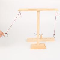 China wooden toss games  Ring Toss Game for Kids, Hook and Ring Game Handmade Wooden with Shot Ladder for sale