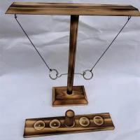 China wooden toss games  Ring Toss Game for Kids, Hook and Ring Game Handmade Wooden with Shot Ladder for sale
