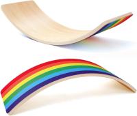 China Wooden Balance Board Kids, Natural Wobble Board Wooden Toys for Toddlers Kids & Adults for sale