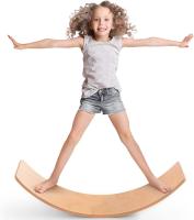 China Wooden Balance Board Kids, Natural Wobble Board Wooden Toys for Toddlers Kids & Adults for sale