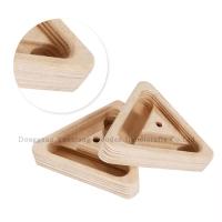 China Wood Climbing Training Gear Portable Hangboard Climbing Fingerboard Triangle Wooden Climbing Training Boards for sale