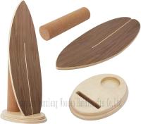 China Wooden Balance Board Indoor Surfboard Surf Style Home Fitness with Wheel for Exercise, Athletic Training and Board Sports for sale
