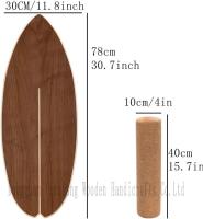 China Wooden Balance Board Indoor Surfboard Surf Style Home Fitness with Wheel for Exercise, Athletic Training and Board Sports for sale