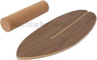 China Wooden Balance Board Indoor Surfboard Surf Style Home Fitness with Wheel for Exercise, Athletic Training and Board Sports for sale