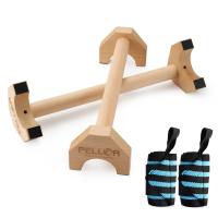 China Durable exercise fitness strength training Handle Yoga aerobics equipment Home wooden push-up power stick for sale