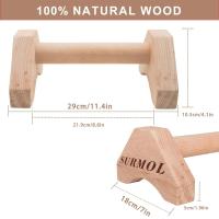 China Durable exercise fitness strength training Handle Yoga aerobics equipment Home wooden push-up power stick for sale