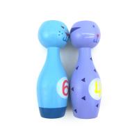 China Customized cute animal wooden bowling ball toy parent-child interactive early education toy for sale