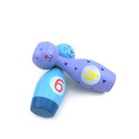 China Customized cute animal wooden bowling ball toy parent-child interactive early education toy for sale