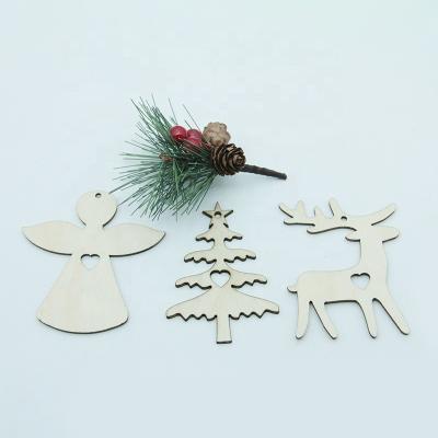 China Customized wood chip processing love round five-pointed star six-sided square wooden laser cutting DIY plank for sale