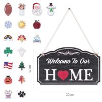China Wooden Home Front Door Decor-welcome Home Sign  for Gift for sale