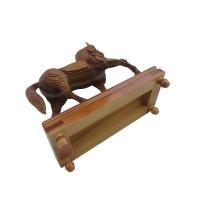 China Hot-selling Creative Wooden Horse Toys Cartoon Three-dimensional Animal Decoration Ornaments For Living Room for sale