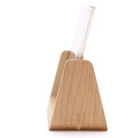 China High Quality Simple Design U-Shape Wooden Photo Frame Base Business Card Menu Holder Display Stand for sale