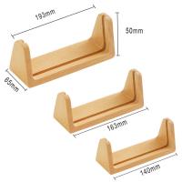 China High Quality Simple Design U-Shape Wooden Photo Frame Base Business Card Menu Holder Display Stand for sale