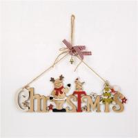 China Customized Christmas Tree Hanging Ornament Wooden Christmas Decorations Pendant for Home Party New Year for sale
