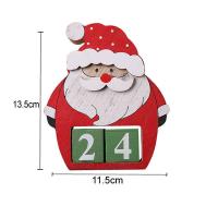 China Wholesale Christmas Gift 3D Wooden Decoration Calendar For Home Decoration for sale