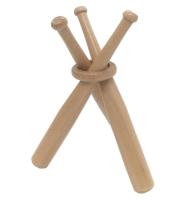 China Mini Baseball Bat Display Stand Fashion Ornament Crafts Wooden Stand Holder For Outdoor Sports for sale