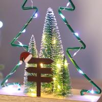 China Customized Christmas Tabletop Decoration, Battery Operated Christmas Indoor Fireplace Home Table Decorations for sale